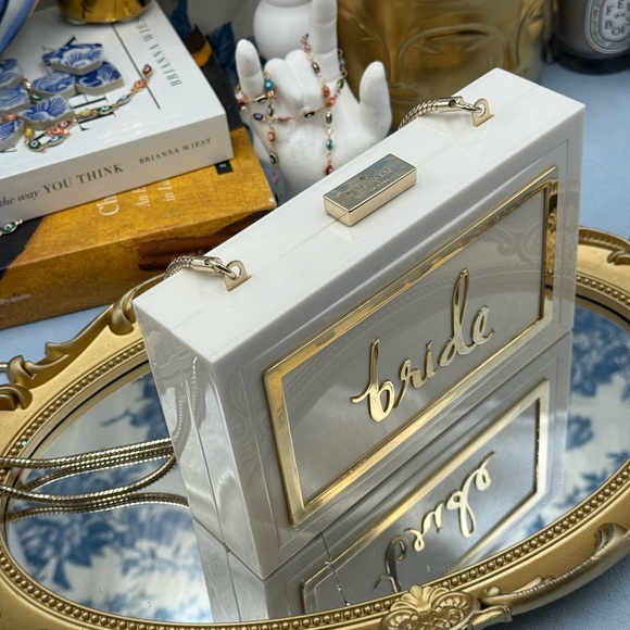 kate spade | Bags | Kate Spade New York Nwot Rylie Bride Acrylic Clutch ...